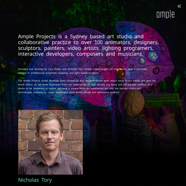 Creative Agency Website Design for Ample Projects | bapple