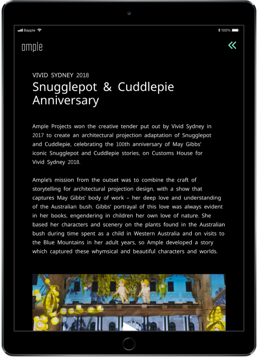 Creative Agency Website Design for Ample Projects | bapple