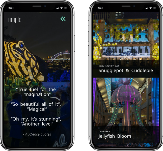 Creative Agency Website Design for Ample Projects | bapple